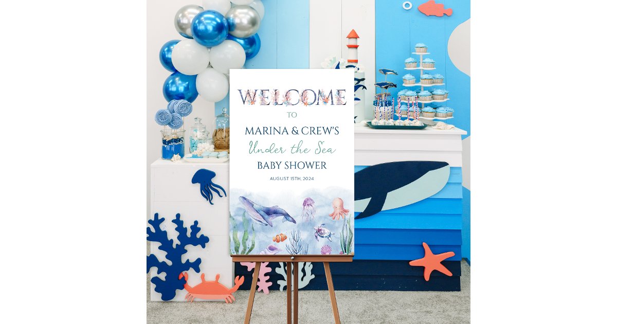 Under the Sea Welcome Sign Poster Board | Zazzle