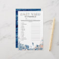 Under the Sea 'Word Scramble' Game Baby Shower | Zazzle
