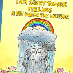 Under the Weather - Get well soon greeting Card | Zazzle
