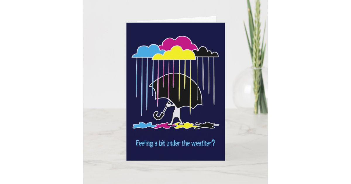 Under the Weather Greeting Card | Zazzle