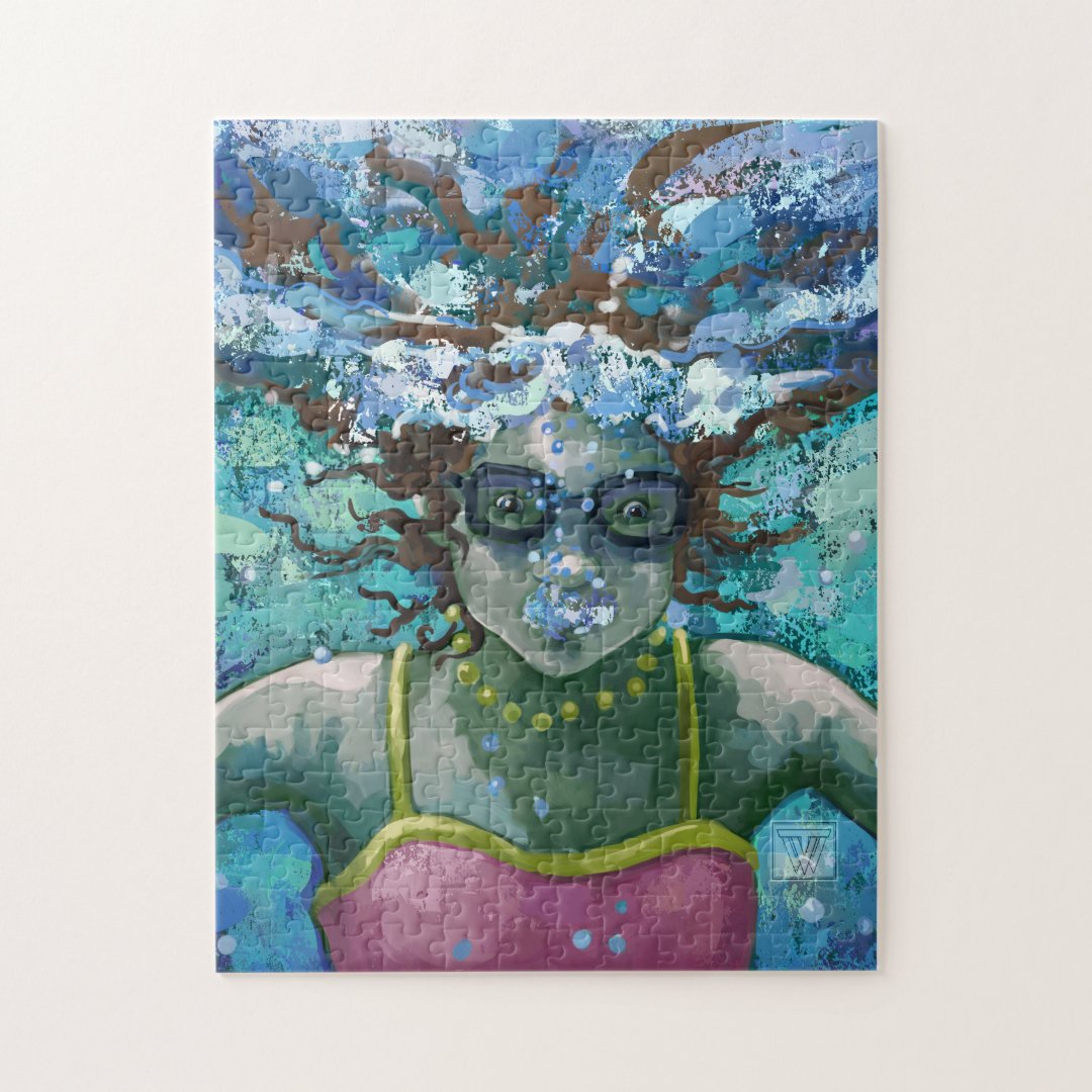 Under Water Swim Jigsaw Puzzle | Zazzle