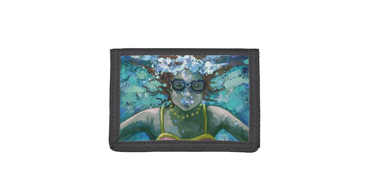 Under Water Swim Trifold Wallet | Zazzle