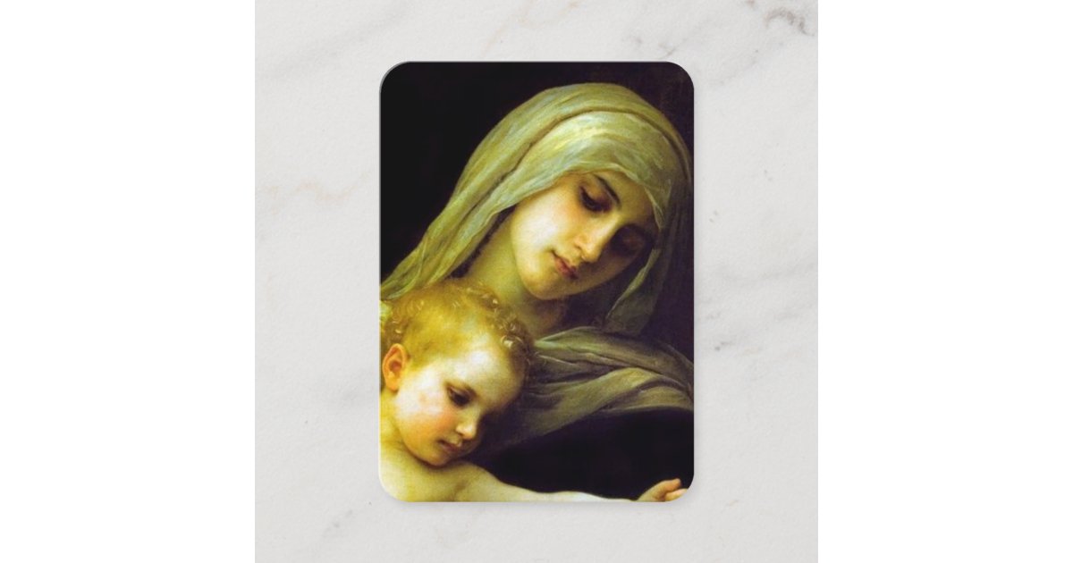 Under Your Protection Virgin Mary Prayer Card Zazzle