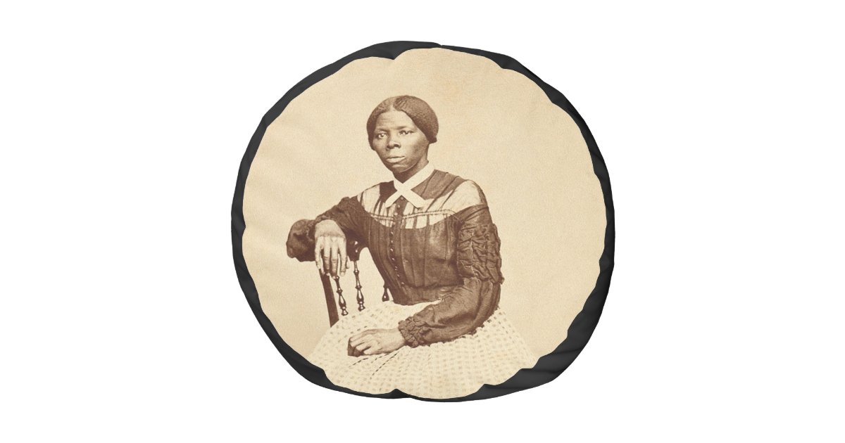Underground Railroad Abolitionist Harriet Tubman Pouf | Zazzle