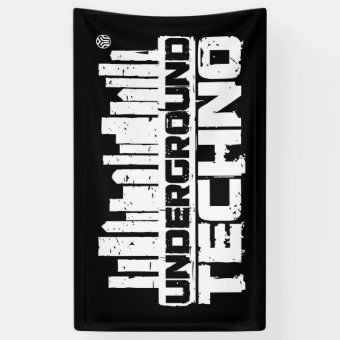 Underground Techno - Banner | Zazzle