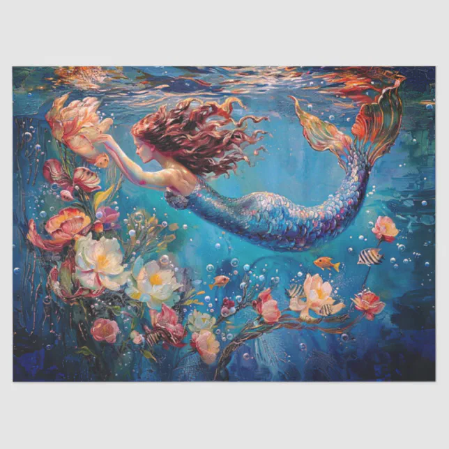 Undersea Mermaid Tissue Paper | Zazzle