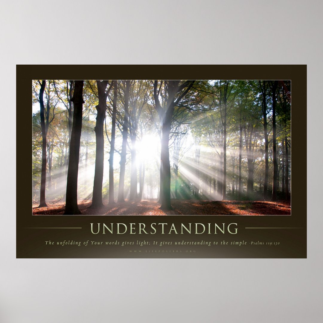 UNDERSTANDING - Christian Motivational Posters | Zazzle