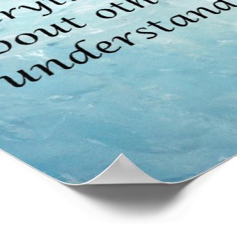 Understanding Poster | Zazzle
