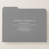 Understated Attorney-At-Law File Folders | Zazzle