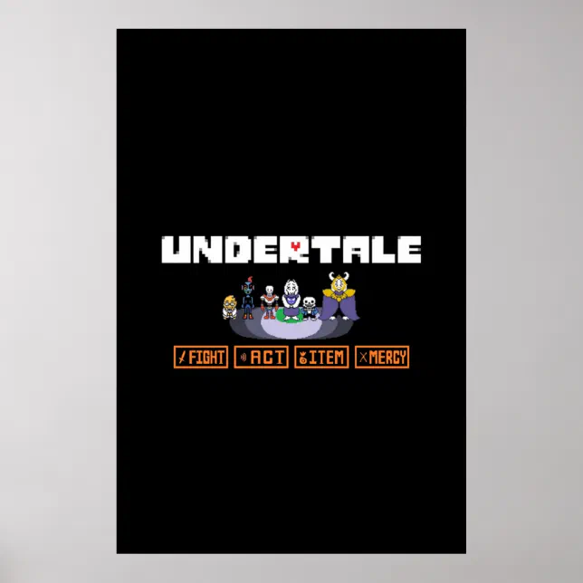 Undertale Characters Poster | Zazzle