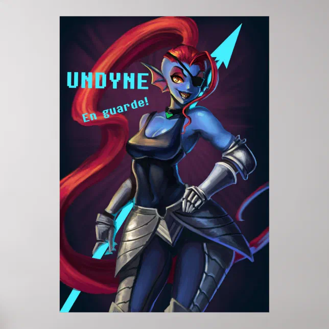 Undertale Undyne Poster | Zazzle