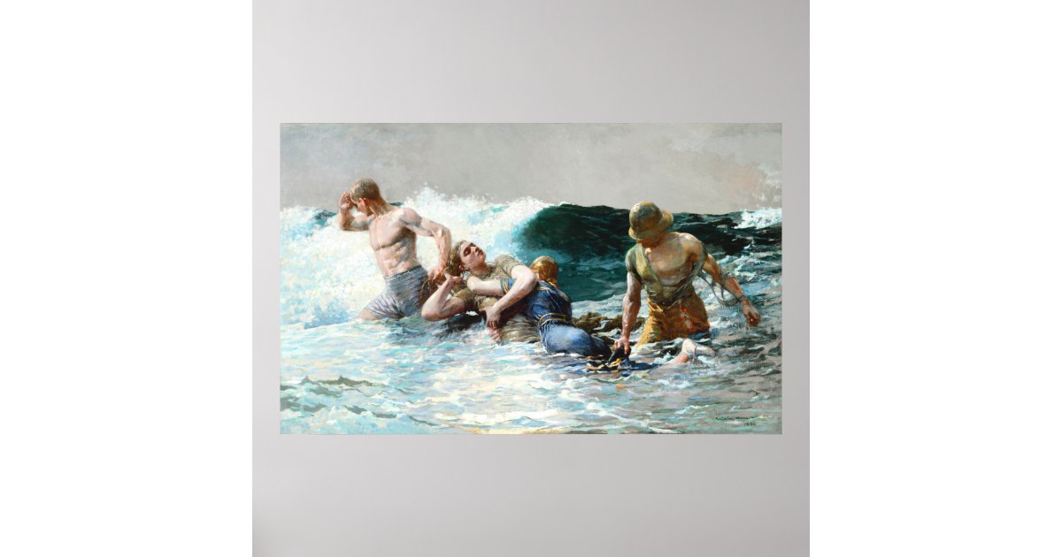 Undertow by Winslow Homer Poster | Zazzle