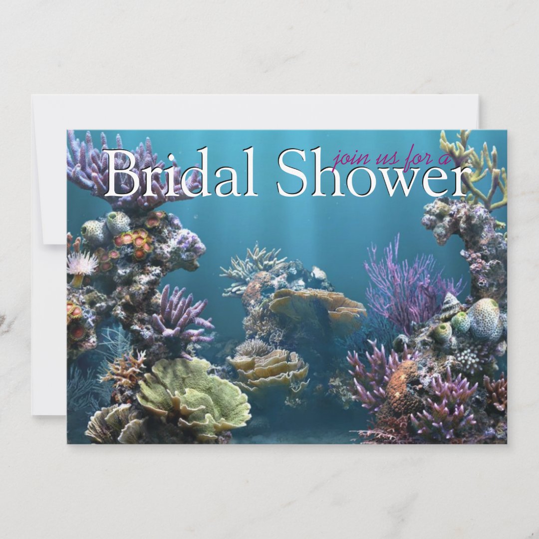 Underwater Bridal Shower Invitations | Zazzle