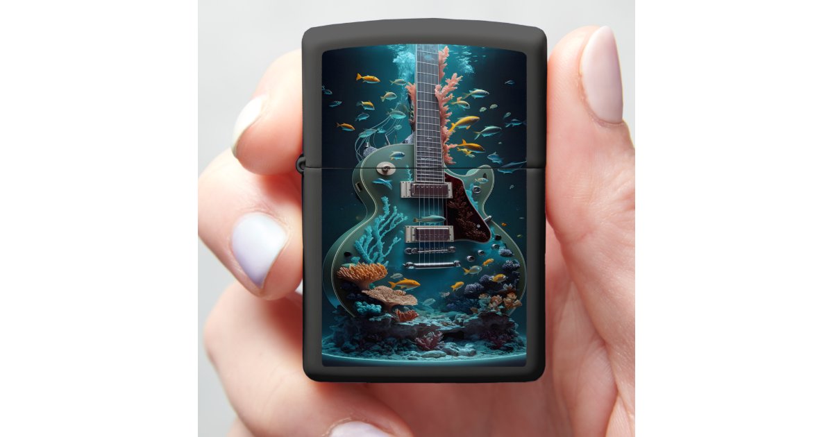 Underwater Electric Guitar Zippo Lighter | Zazzle
