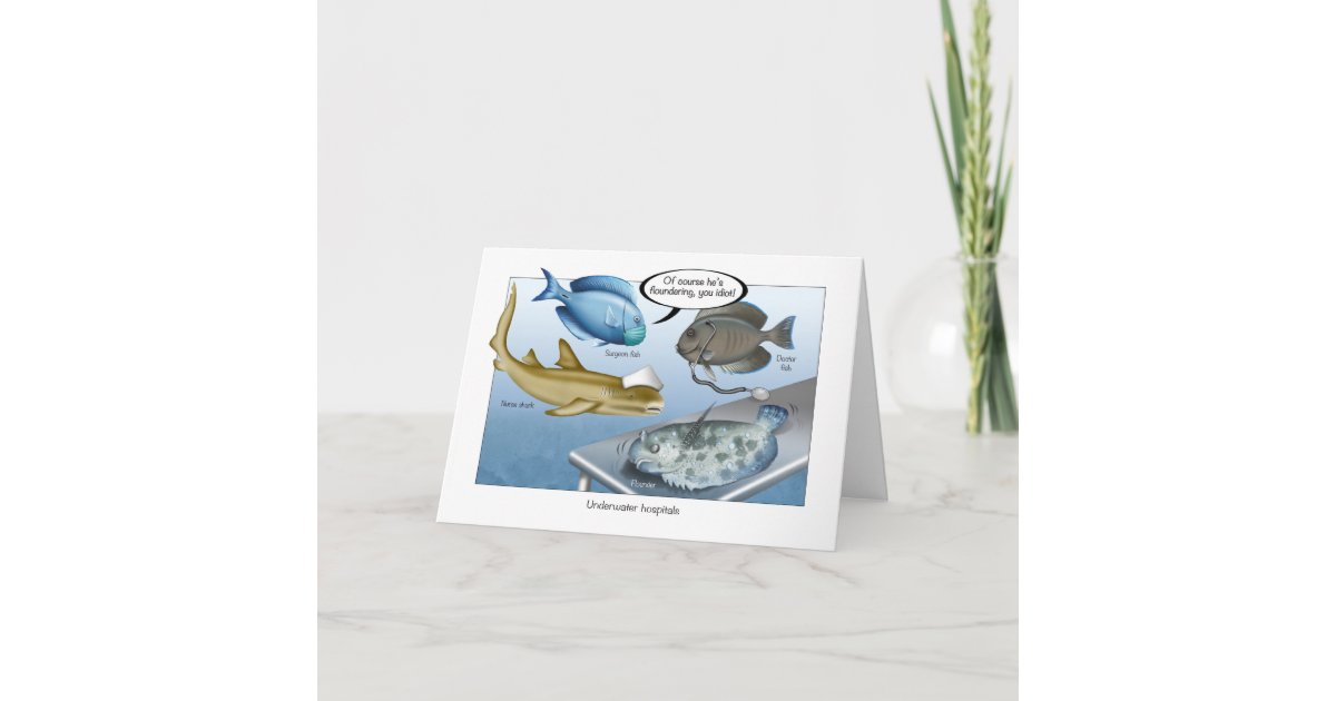 Underwater Fish Hospital Greeting Card | Zazzle