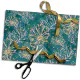 Underwater Luxe | Teal and Gold Ocean Sea Life Tissue Paper | Zazzle