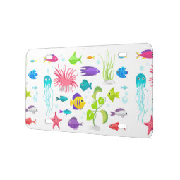 Underwater Marine License Plate | Zazzle