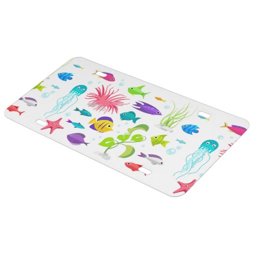 Underwater Marine License Plate | Zazzle