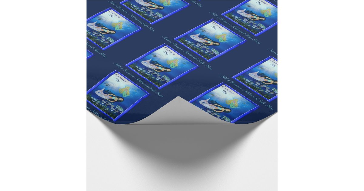 Underwater Play (Mermaid) Wrapping Paper | Zazzle