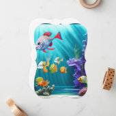 Underwater Scene with Hyper Realistic Fish Note Card | Zazzle