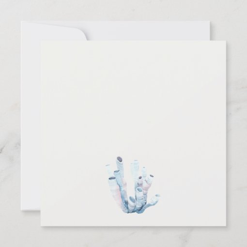 Underwater Seahorse Seaweed Baby Shower Invite | Zazzle