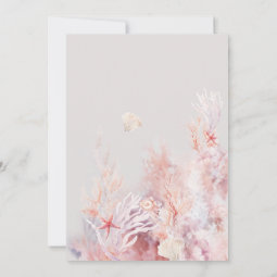 Underwater Seaweed | Seashell Watercolor Wedding Invitation | Zazzle