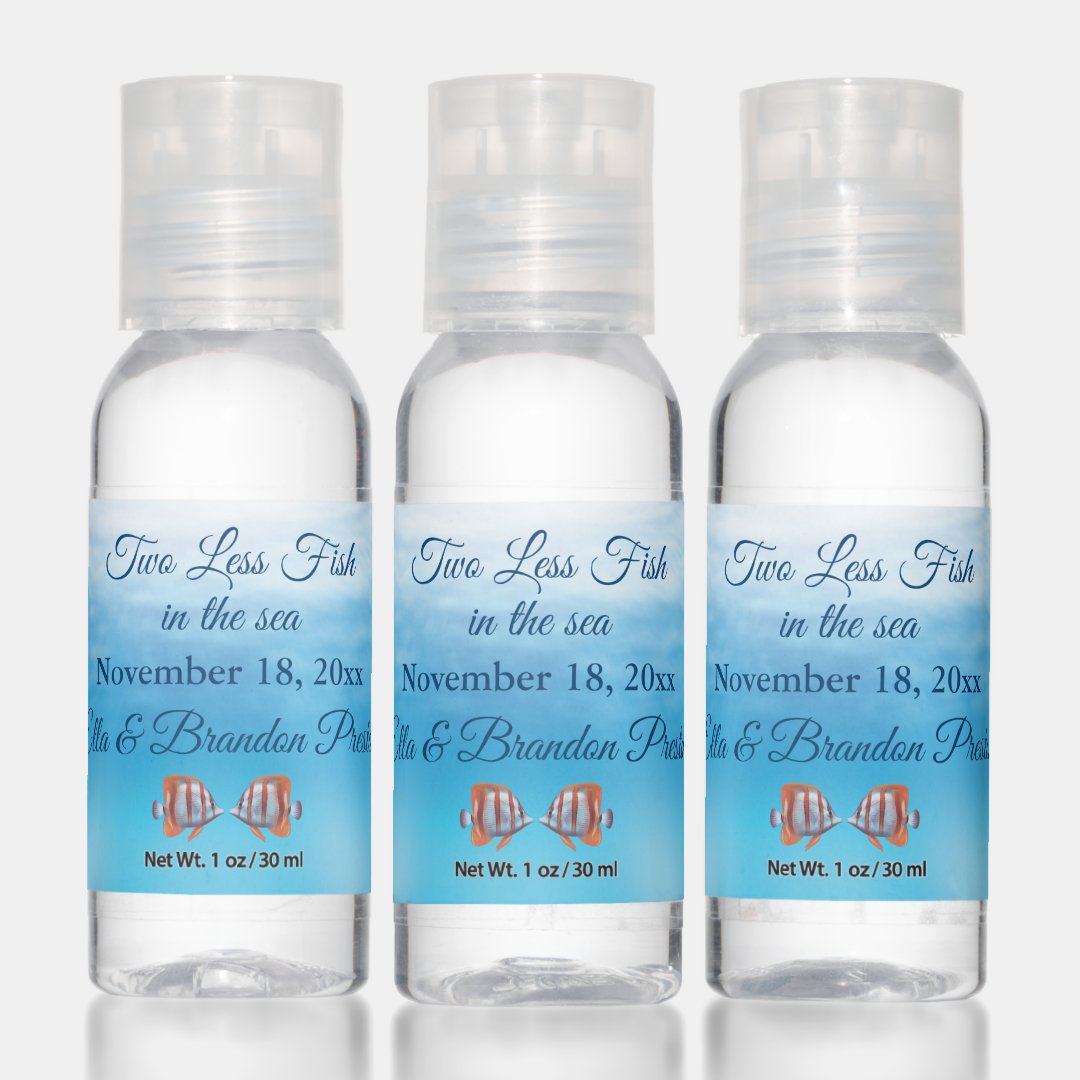 Underwater Two Less Fish in the Sea Hand Sanitizer | Zazzle