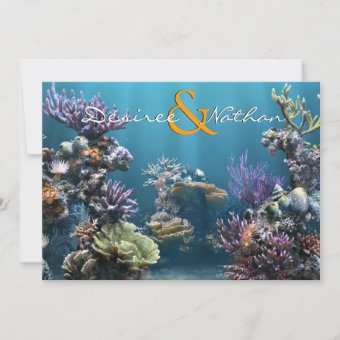 Underwater Wedding Invitation | Zazzle
