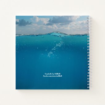 Underwater Welcome Beach House Rental Notebook | Zazzle