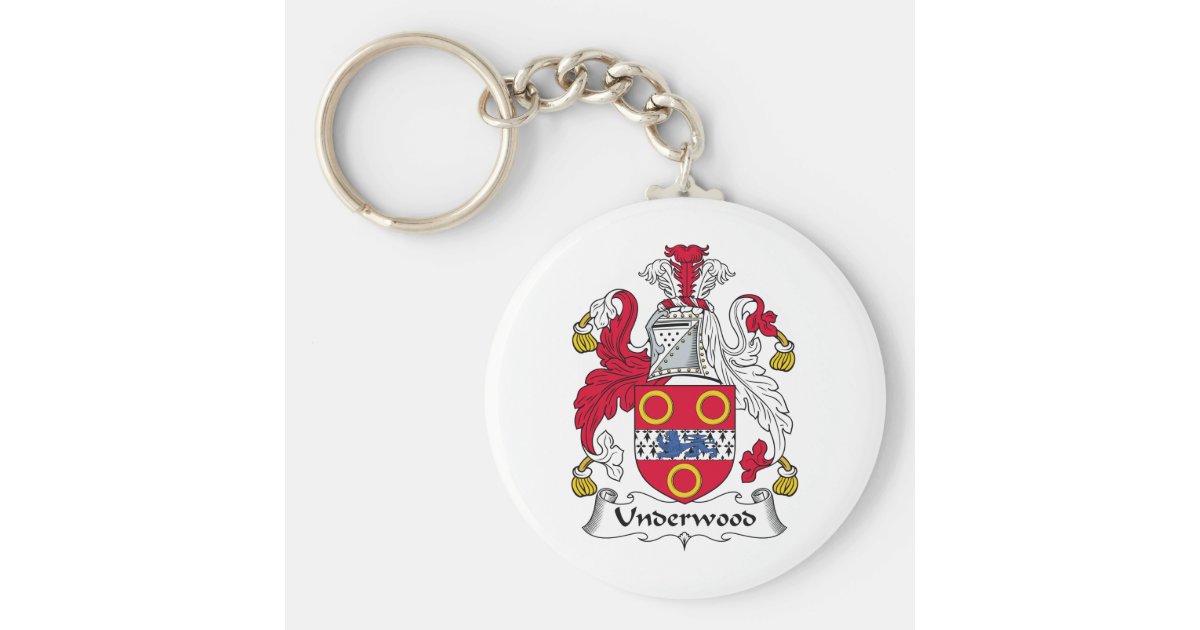 Underwood Family Crest Keychain | Zazzle.com