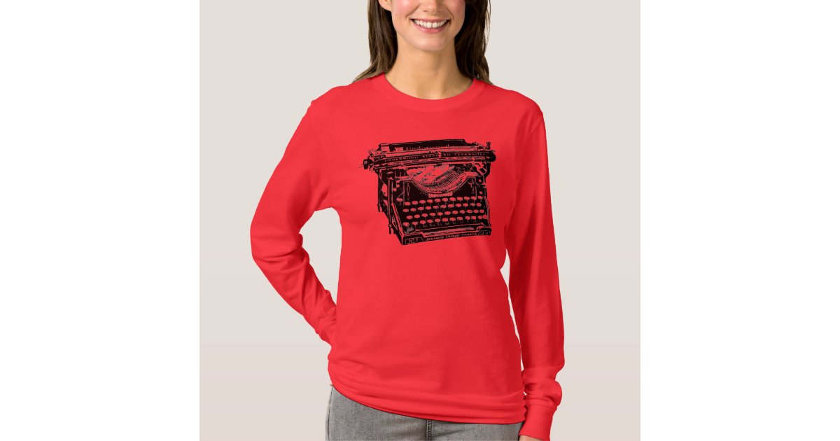 Underwood Typewriter Writer T-Shirt | Zazzle