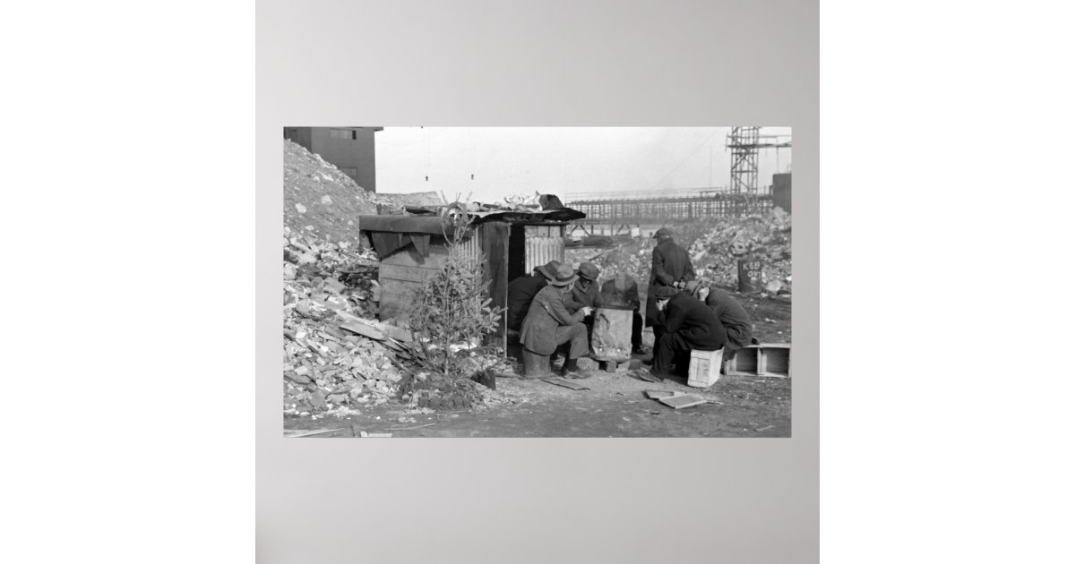 Unemployed & Homeless 1938 Poster | Zazzle