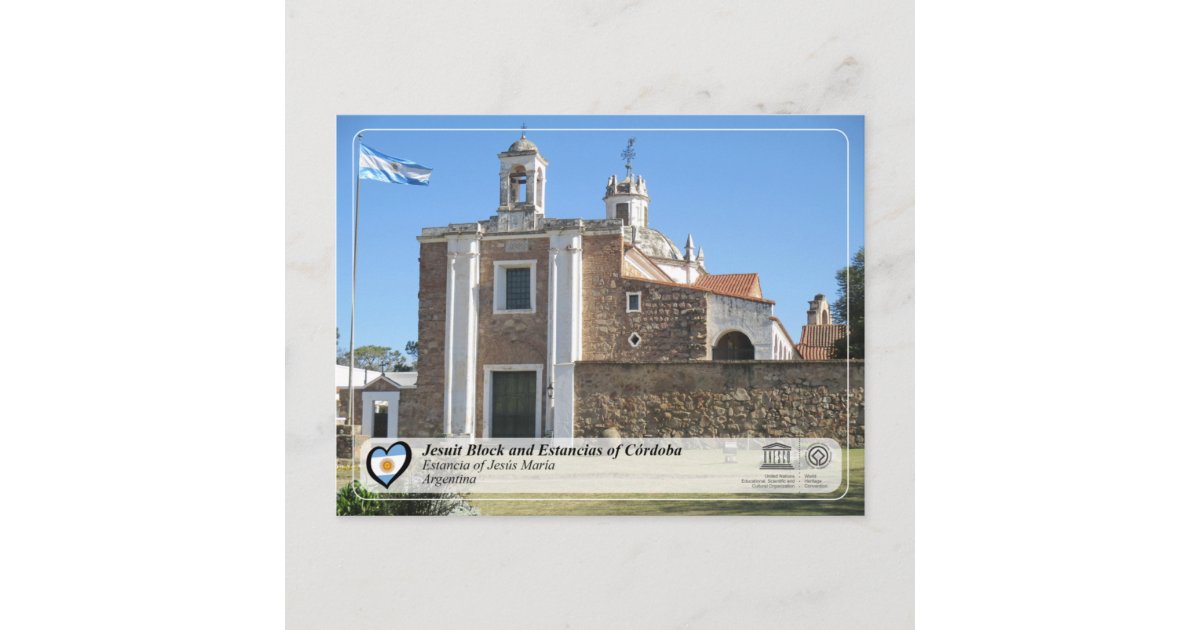 UNESCO - Jesuit Block and Estancias of Córdoba Postcard | Zazzle