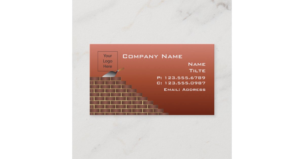Unfinished Brick Wall Business Card Templates | Zazzle
