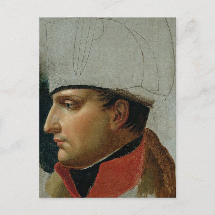 Unfinished Portrait of Napoleon I Postcard | Zazzle