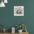 Unfunny Published Cartoon On Poster (Funny Tho) | Zazzle