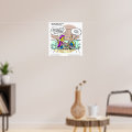 Unfunny Published Cartoon On Poster (Funny Tho) | Zazzle
