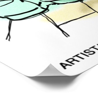 Unfunny Published Cartoon On Poster (Funny Tho) | Zazzle