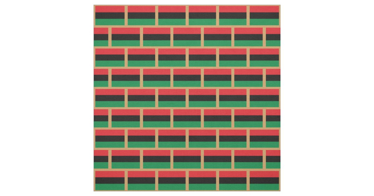 Unia Flag Fabric & Pan African flag fashion /gold | Zazzle.com