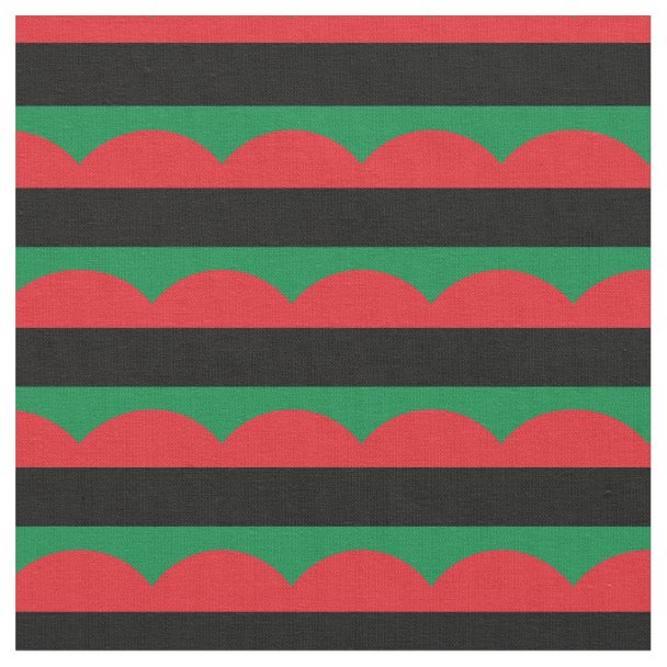 Pan African UNIA Flag Fabric | Zazzle