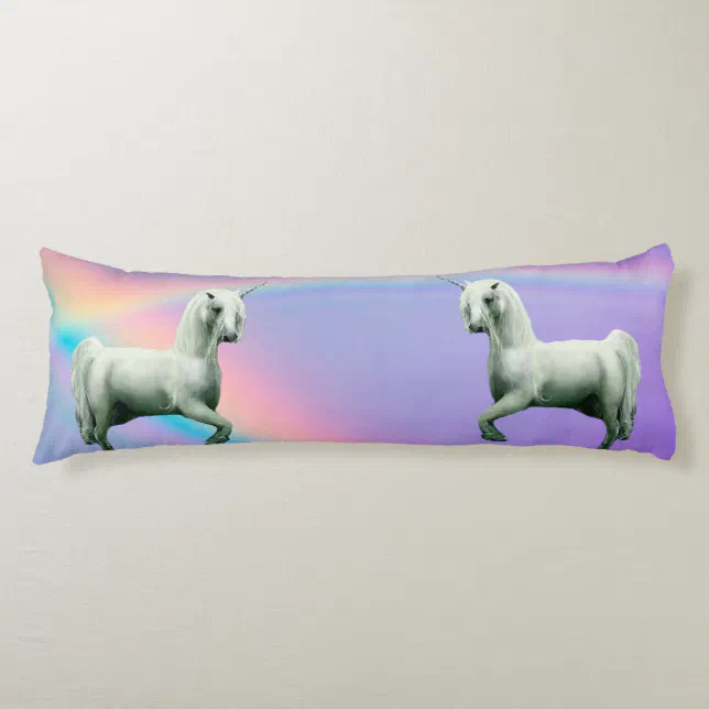 Unicorn and Rainbow Body Pillow | Zazzle