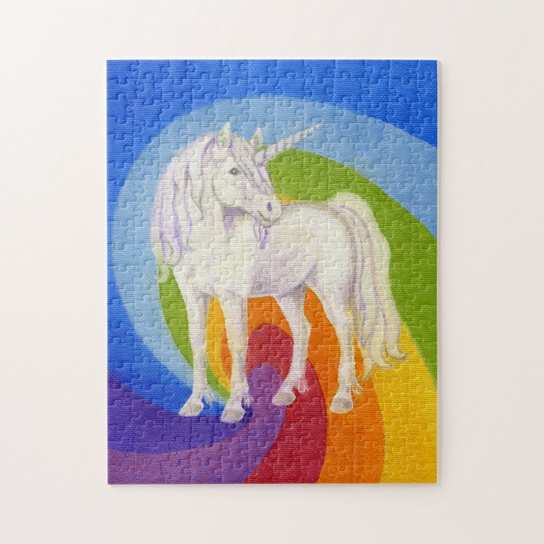 Unicorn and Rainbow puzzle | Zazzle