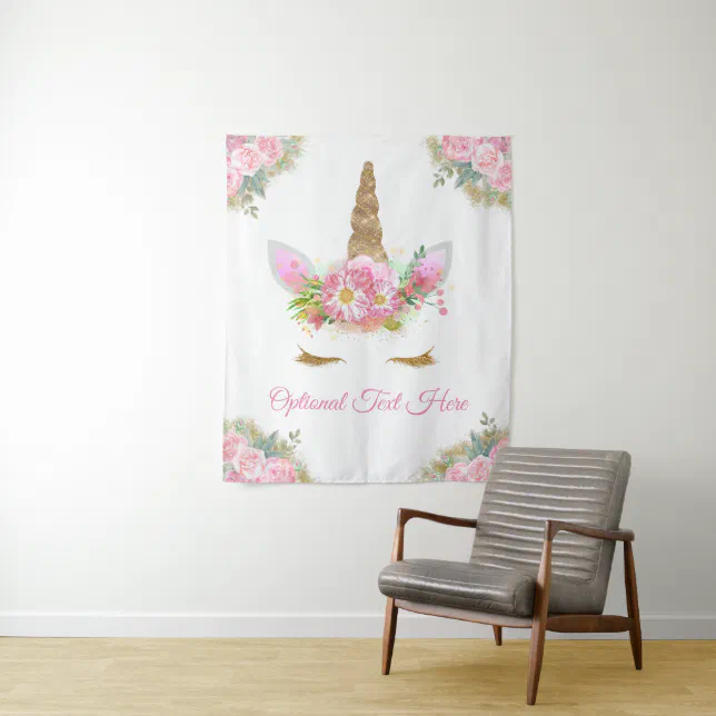 Unicorn Baby Shower Banner Backdrop | Zazzle