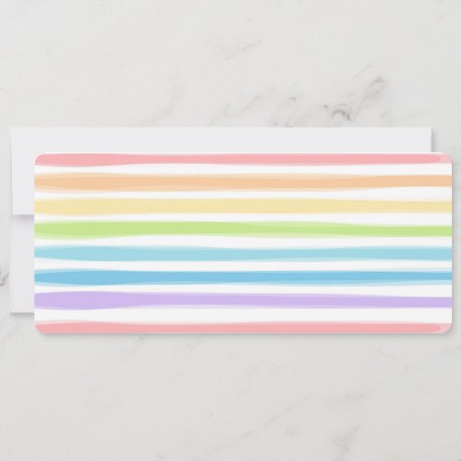 Unicorn Birthday Rainbow Pastel Magical Ticket Invitation | Zazzle