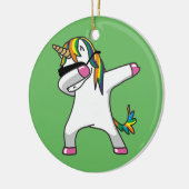 Unicorn Dab Ornament | Zazzle