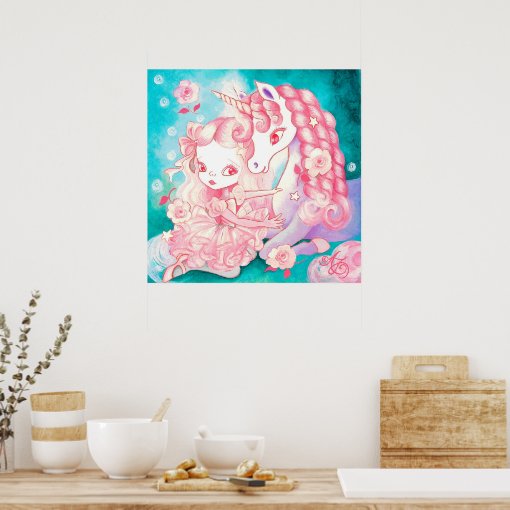 Unicorn Delight Poster | Zazzle