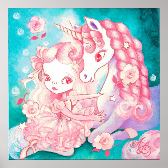 Unicorn Delight Poster | Zazzle.com