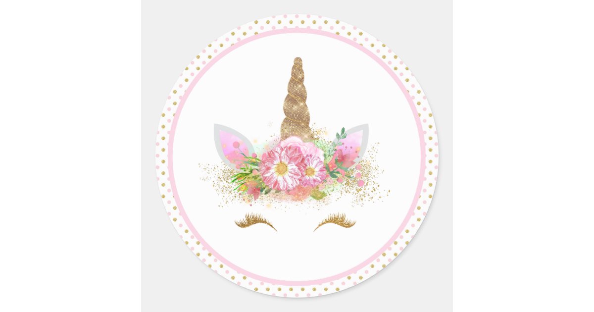 Unicorn Face Unicorn Stickers | Zazzle