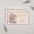 Unicorn Fairy Princess Fantasy Magical Personalize Business Card | Zazzle