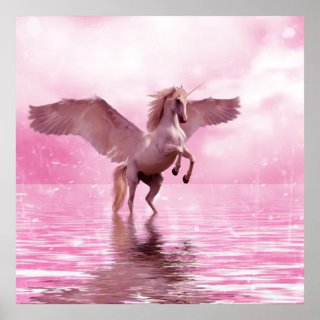 Unicorn Fantasy Poster | Zazzle